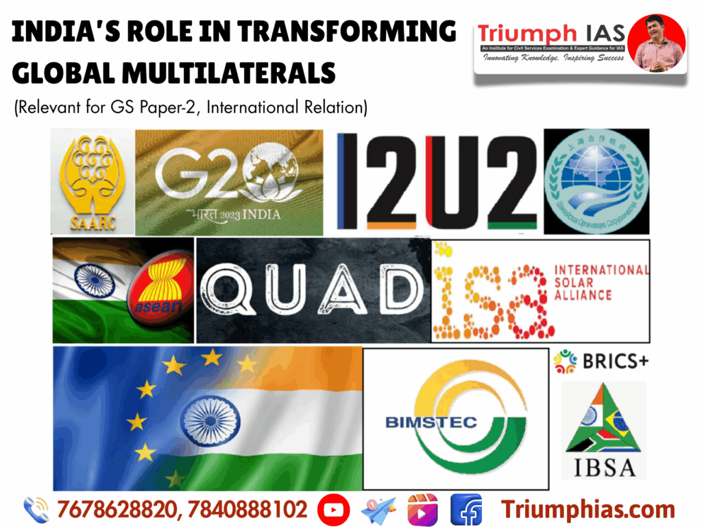 India’s Role in Transforming Global Multilaterals | Sociology Optional ...