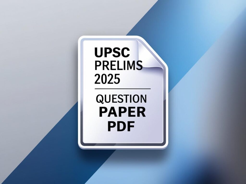 UPSC Prelims 2025 Question Paper PDF – Free Download & Detailed Subject ...