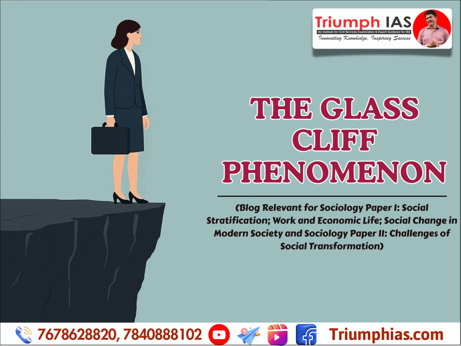 The Glass Cliff Phenomenon | Sociology Optional Coaching | Vikash ...