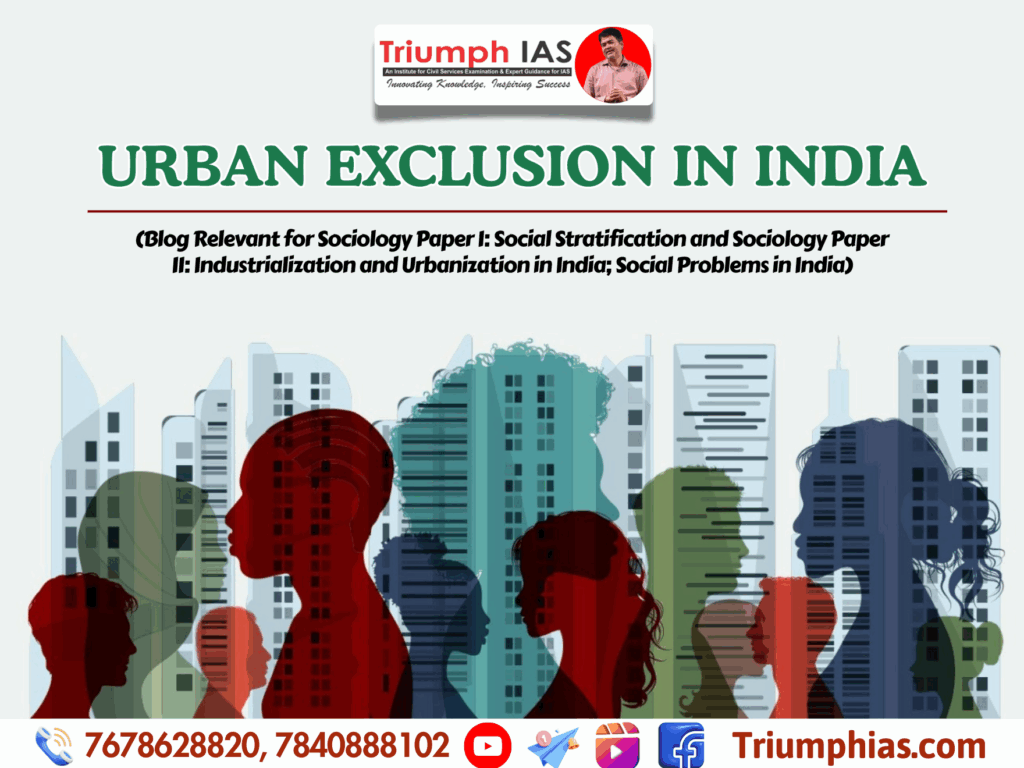 Urban Exclusion in India | Sociology Optional Coaching | Vikash Ranjan ...
