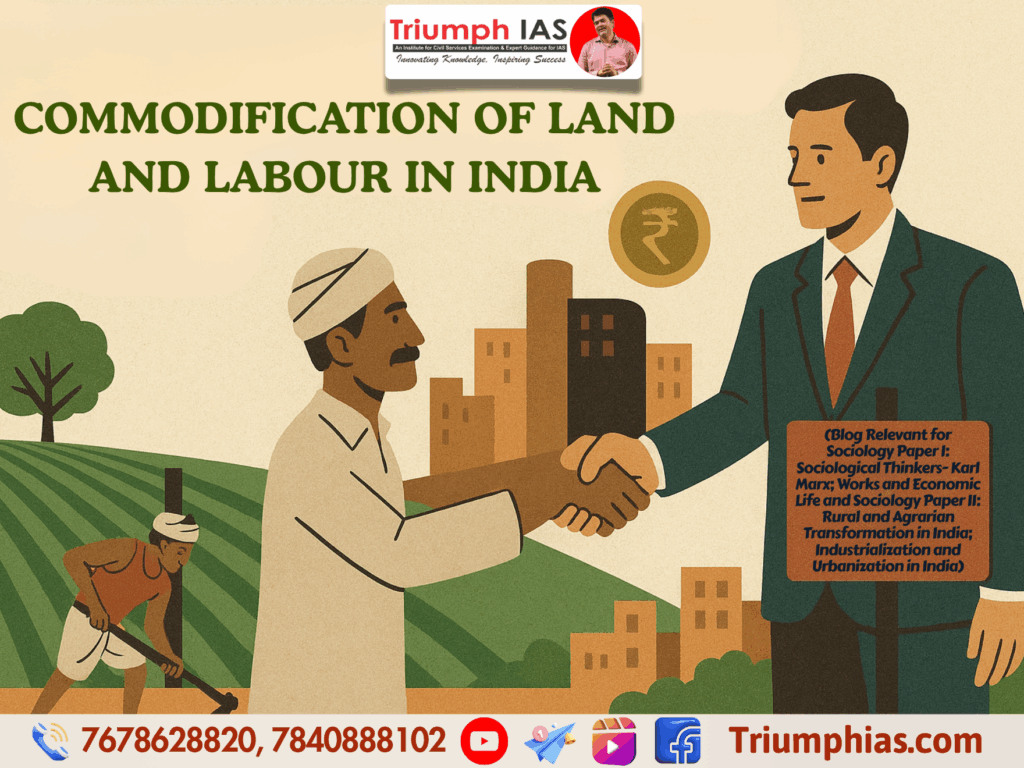 Commodification of Land and Labour in India | Sociology Optional ...