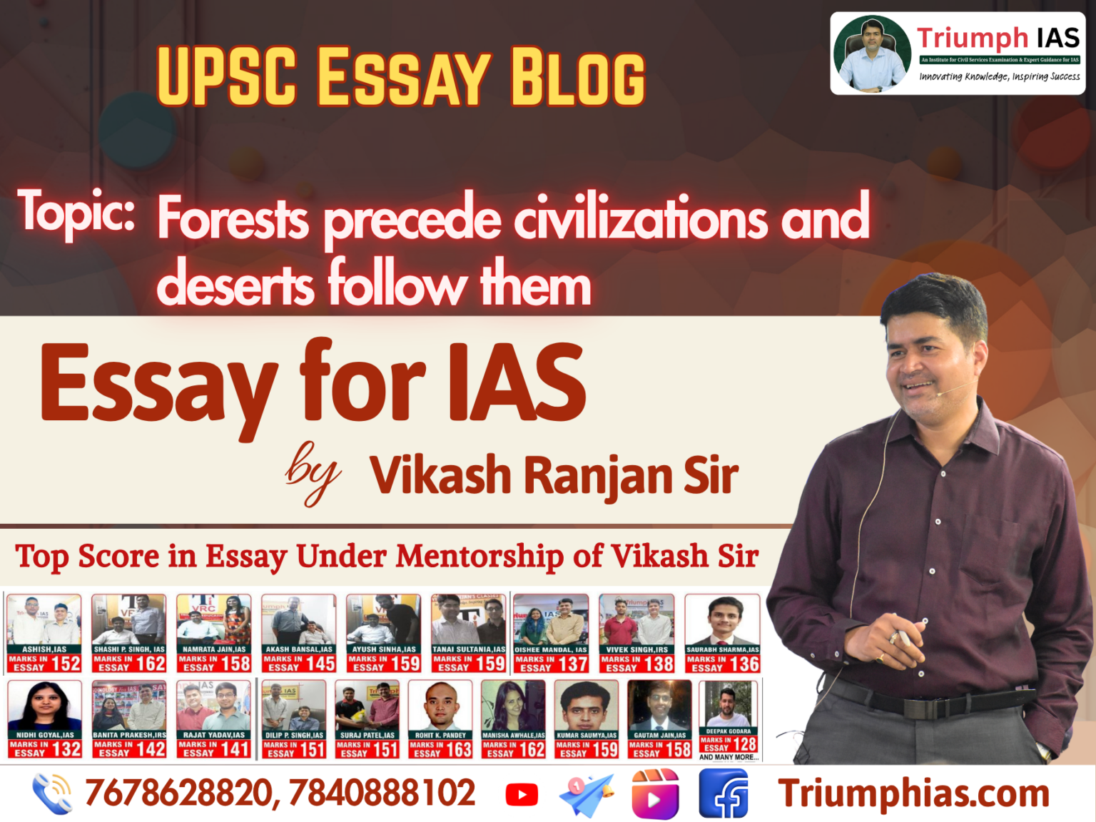 Forests precede civilizations and deserts follow them | Sociology ...