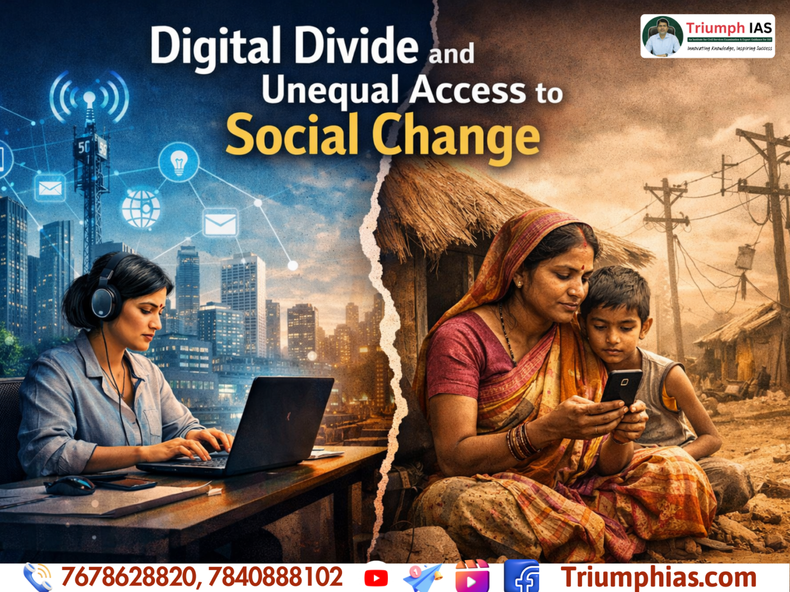 Digital Divide and Unequal Access to Social Change | Triumph IAS 2026 ...