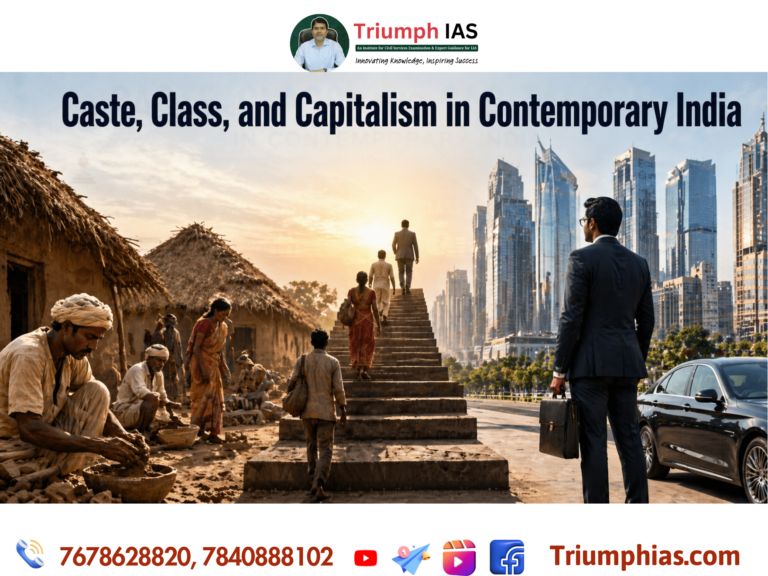 Caste, Class, and Capitalism in Contemporary India | Triumph IAS 2026 ...